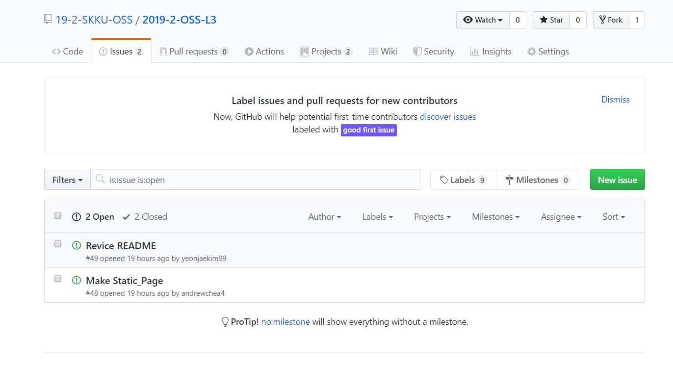 GitHub - 19-2-SKKU-OSS/2019-2-OSS-L3: Welcome to our project:) Our project is copied from ...