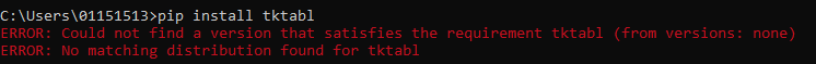 Installation through pip doesn't work · Issue #1 · DaShagy/python-tktable · GitHub