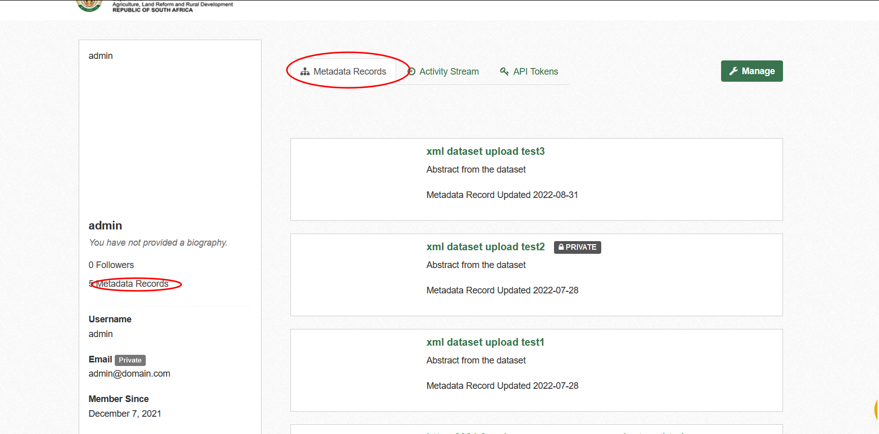 Changing 'Dataset' to 'Metadata Record' · Issue #234 · kartoza/ckanext-dalrrd-emc-dcpr · GitHub
