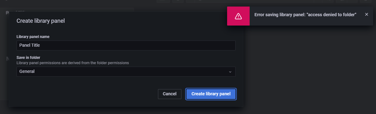 Unable to delete Library Panel - Grafana Cloud · Issue #53752 · grafana/grafana · GitHub