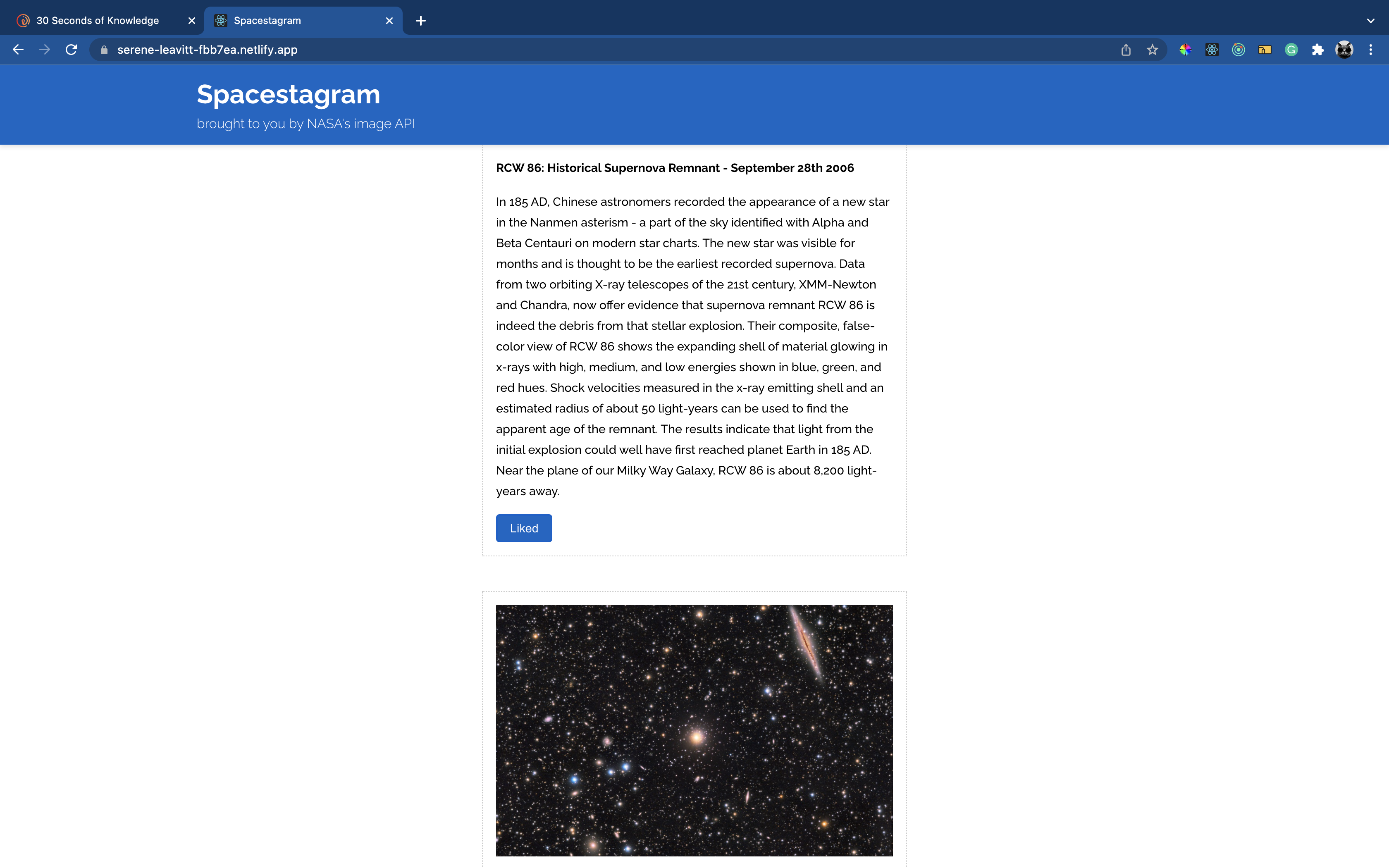 GitHub - otutukingsley/spacestagram: Spacestagram - brought to you by NASA's image API