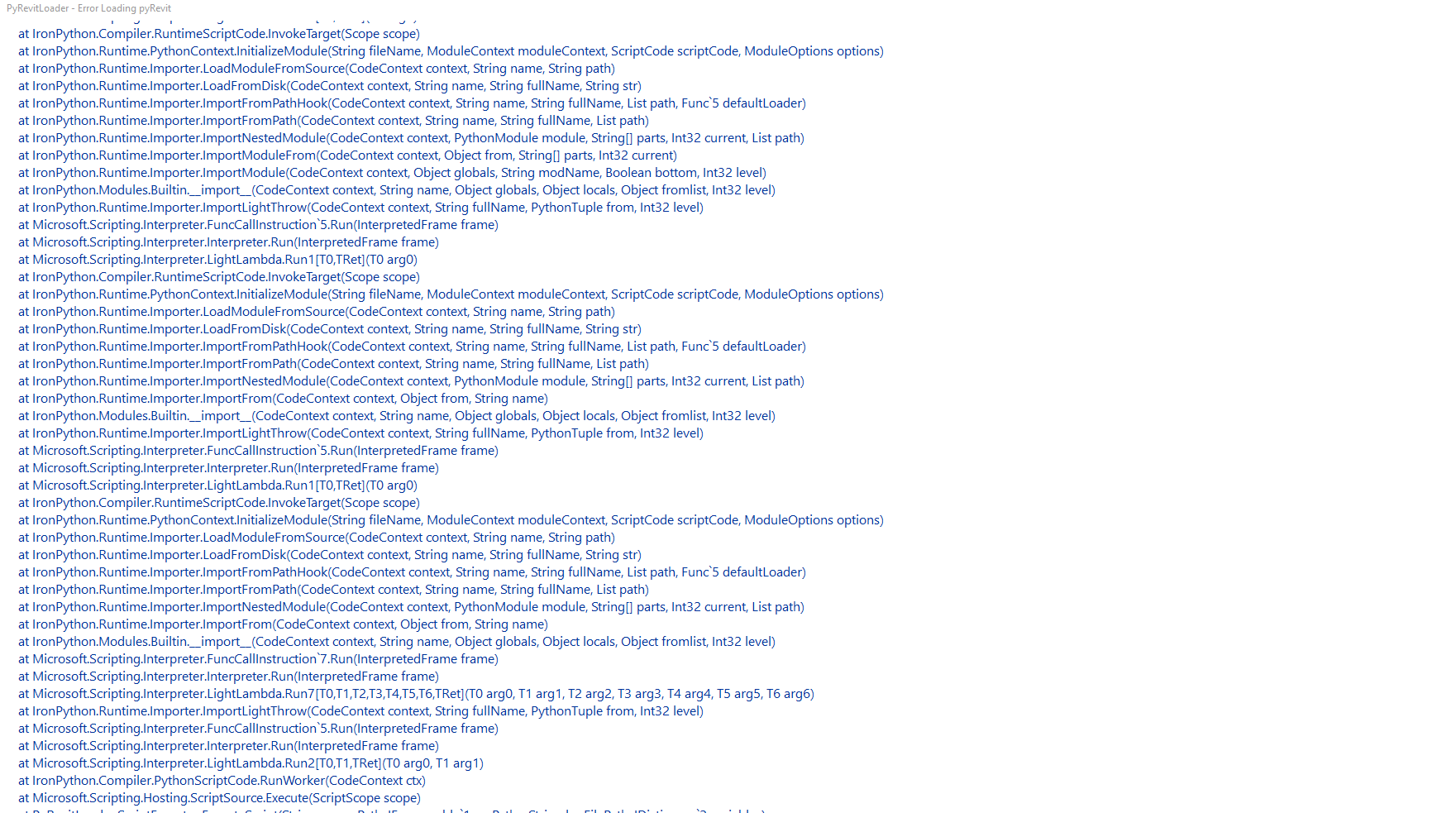 Pyrevitloader Error Laoding Pyrevit · Issue 715 · Pyrevitlabspyrevit · Github