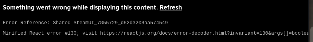 Multi-issue: Properties menu; Steam Web Helper and UI screen refresh ...