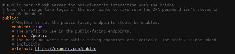 Example for public web server page · Issue #298 · mautrix/telegram · GitHub