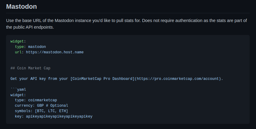[Bug] Wiki formatting error · Issue #255 · gethomepage/homepage · GitHub