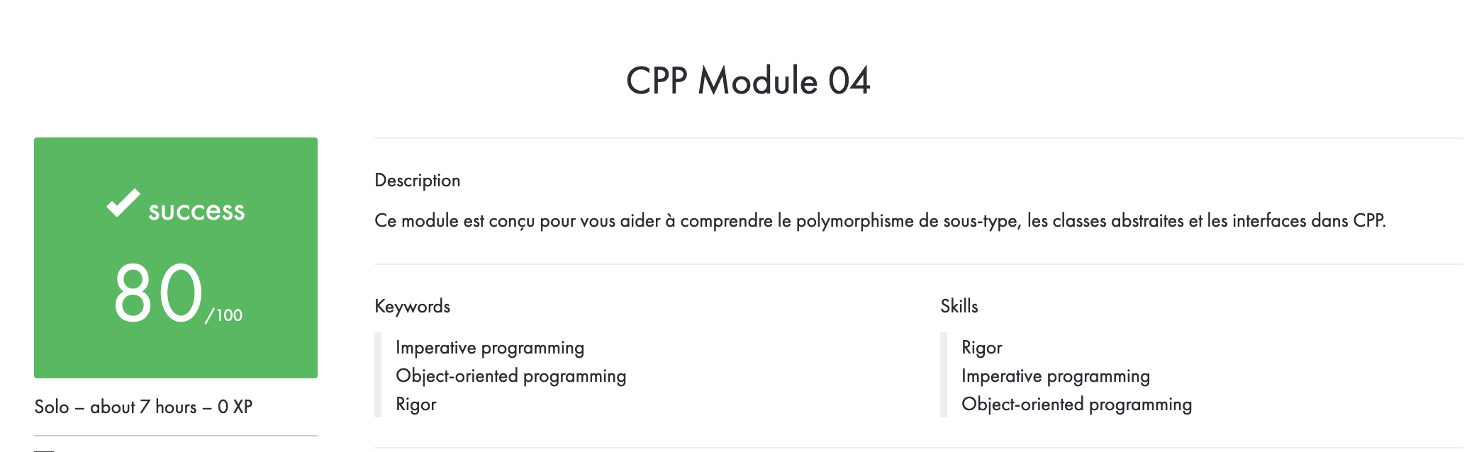 GitHub - Misterwayne/Piscine-CPP: Projets de 42 Paris sur les bases du CPP