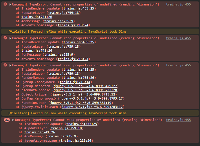 Rendering of train tracks fails to track map zoom properly with complex network. · Issue #2 ...