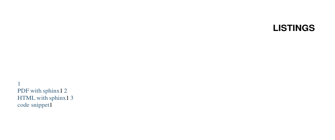 List of Listings has a broken format · Issue #7828 · sphinx-doc/sphinx ...