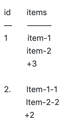 How to display multiple items in single cell of each row? · Issue #1172 ...