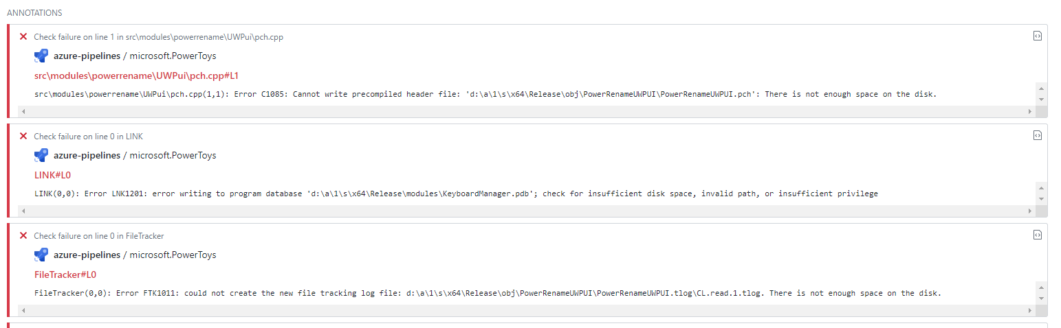 CI Builds failing due to exceeded capacity on the vsts-hosted agent. · Issue #2746 · microsoft ...
