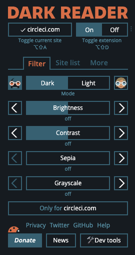 [Broken Website] CircleCI Config Reference · Issue #7717 · darkreader/darkreader · GitHub
