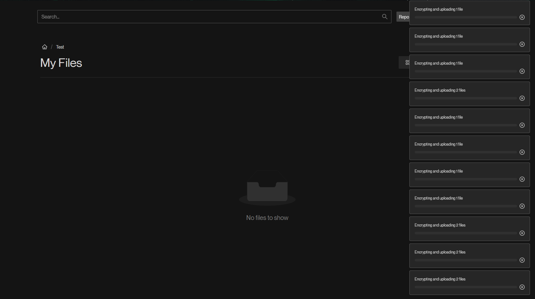 [Files] Uploading a large number of files in separate directories causes a very large number of ...