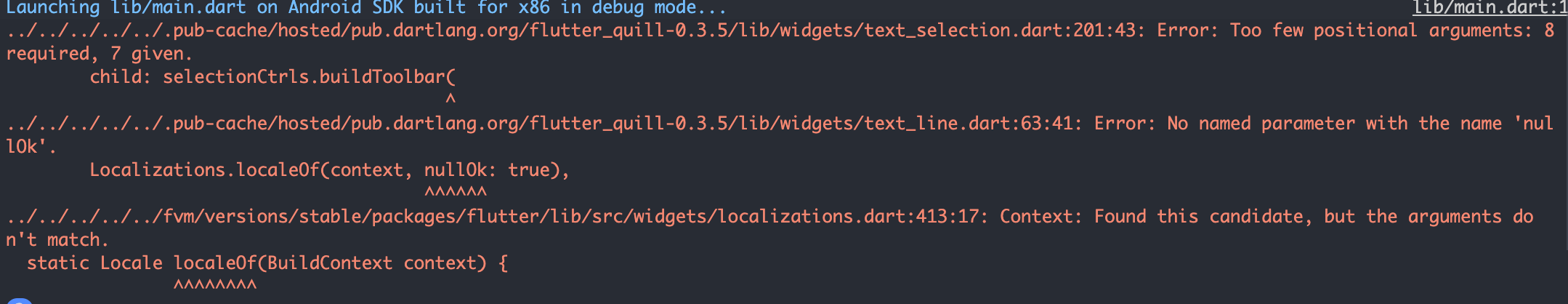toolbar error ...in flutter quill 0.3.5 · Issue #78 · singerdmx/flutter-quill · GitHub