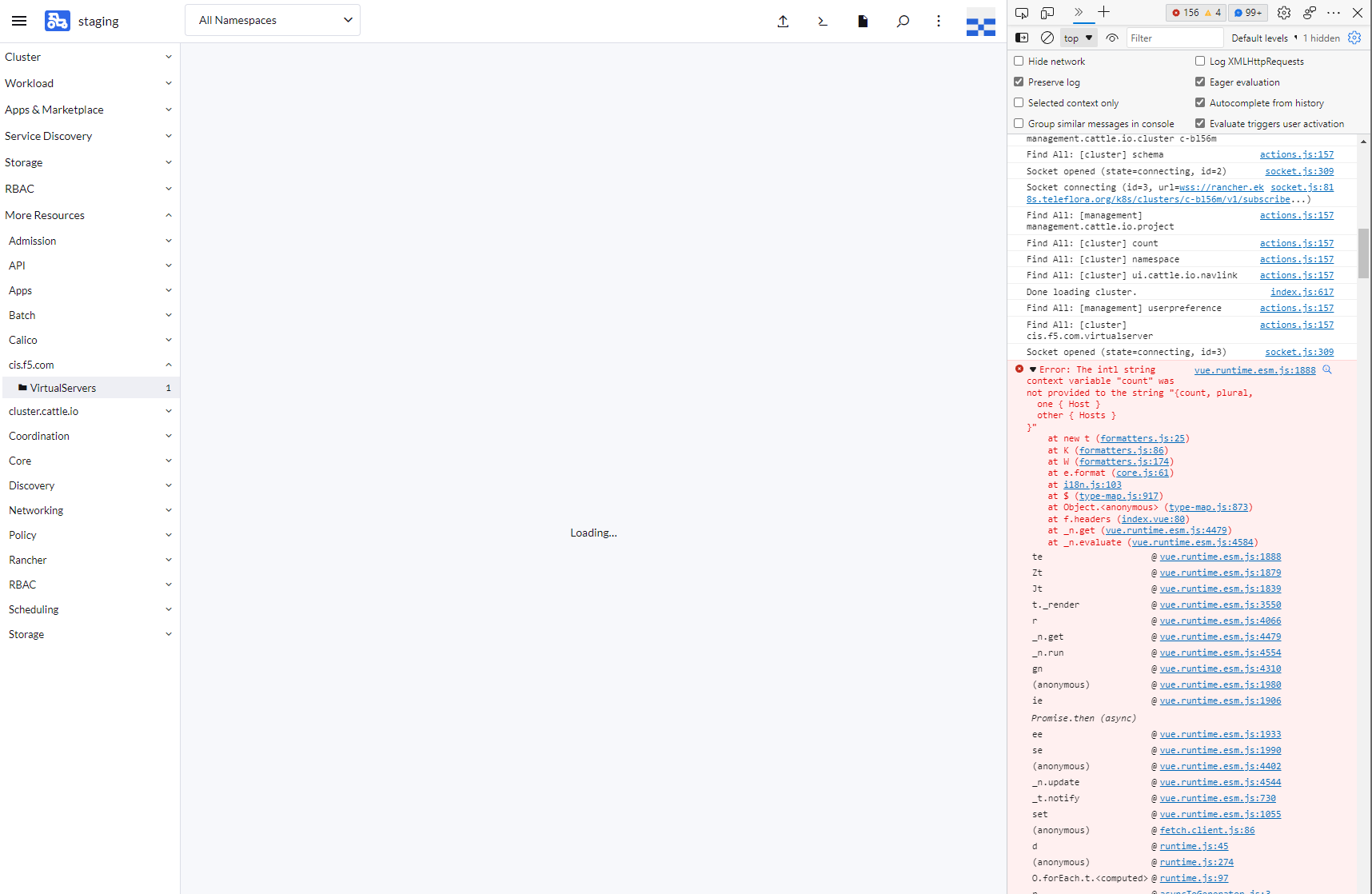 cis.f5.com VirtualServer CRDs do not load in the Rancher Cluster Explorer · Issue #34790 ...