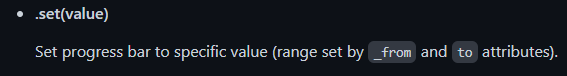 Progressbar attributes _from & to · Issue #828 · TomSchimansky ...