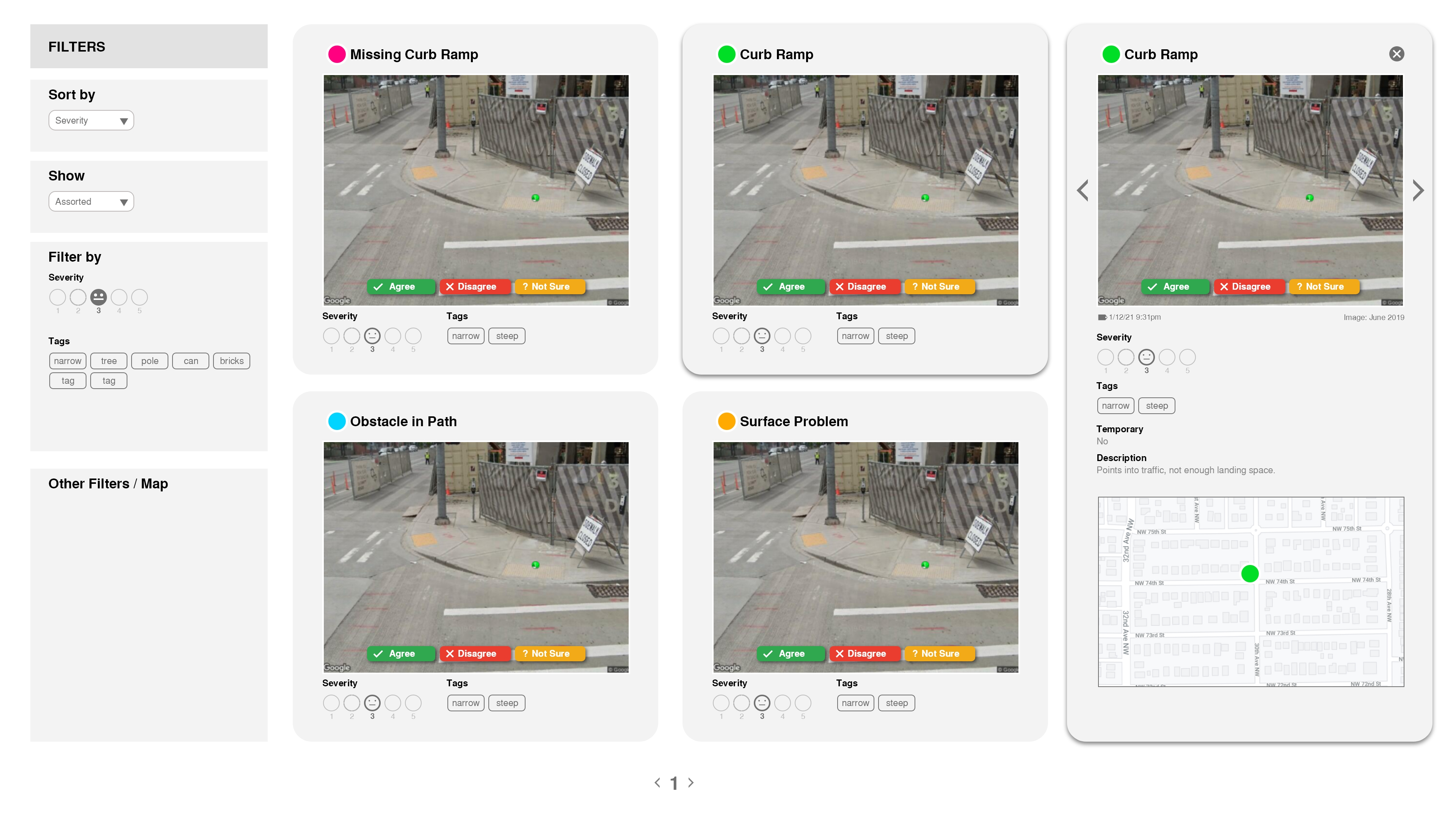 Add expandable modal for cards on click · Issue #2532 · ProjectSidewalk/SidewalkWebpage · GitHub