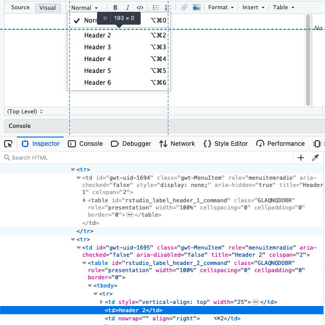 Header 1 formatting option is no longer visible in Block Format ...