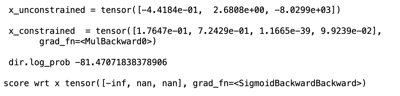gradient of Dirichlet.log_prob gives nan · Issue #28441 · pytorch ...