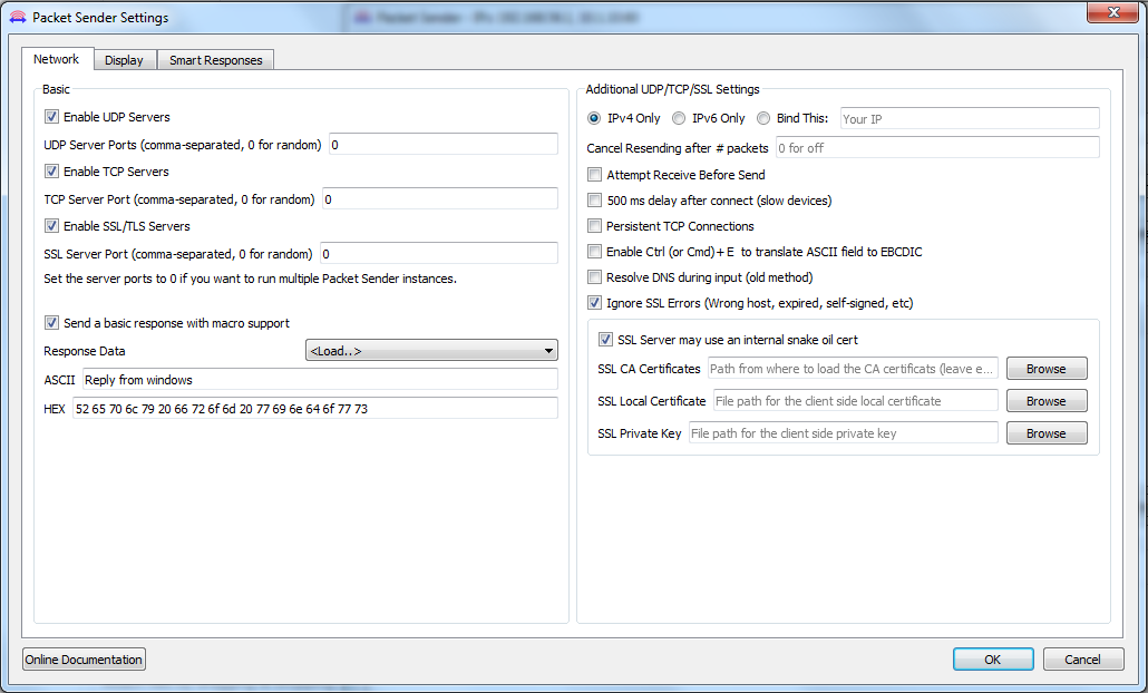 unable to send packet · Issue #172 · dannagle/PacketSender · GitHub