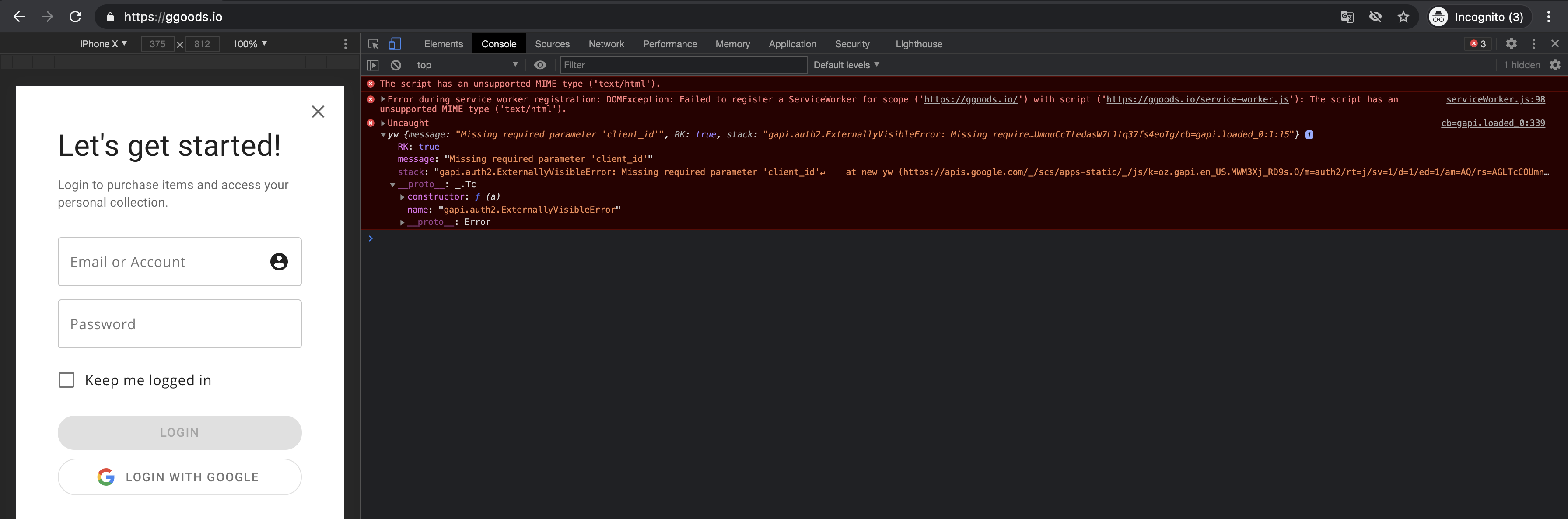 Google auth error · Issue #143 · eoscostarica/gGoods · GitHub