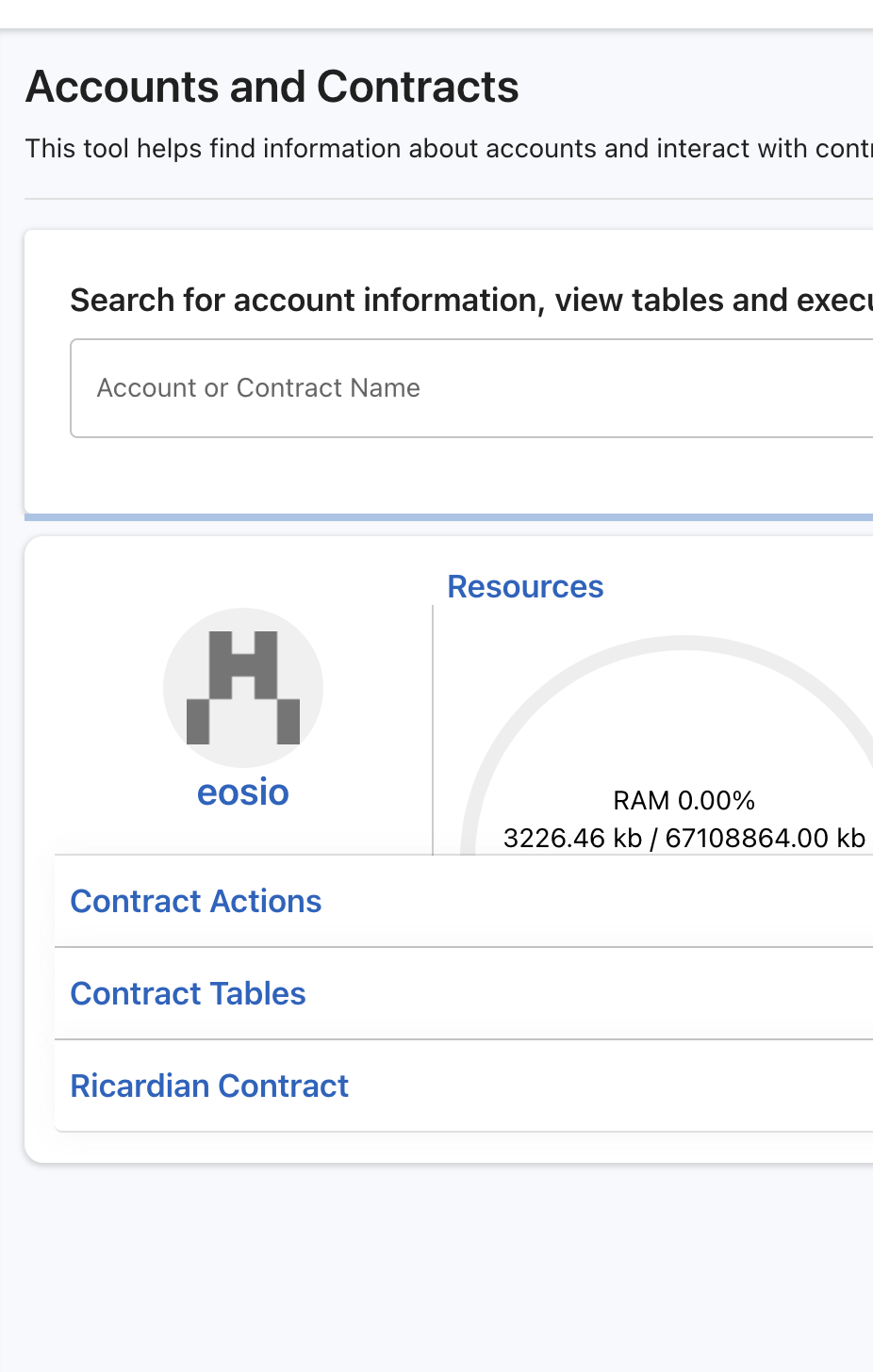 Loop on accounts and contract page · Issue #1059 · edenia/antelope-tools · GitHub