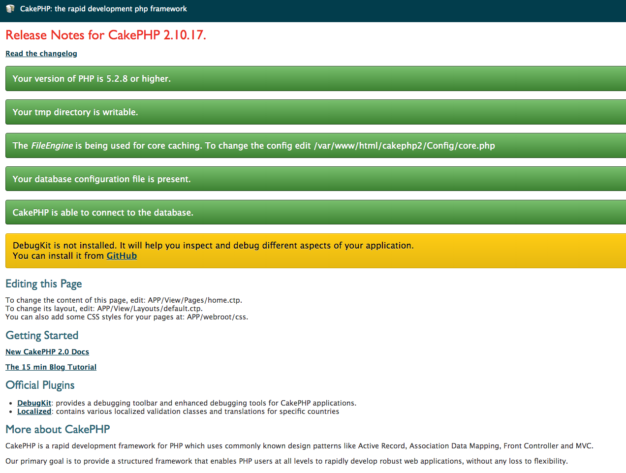 GitHub - RVIRUS0817/dev_cakephp2: cakephp2 docker development environment