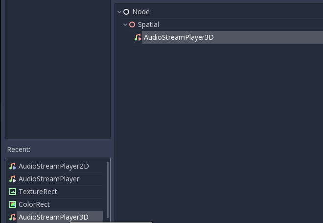 AudioStreamPlayer defaults to 3D in the "Create New Node Menu". · Issue #16789 · godotengine ...