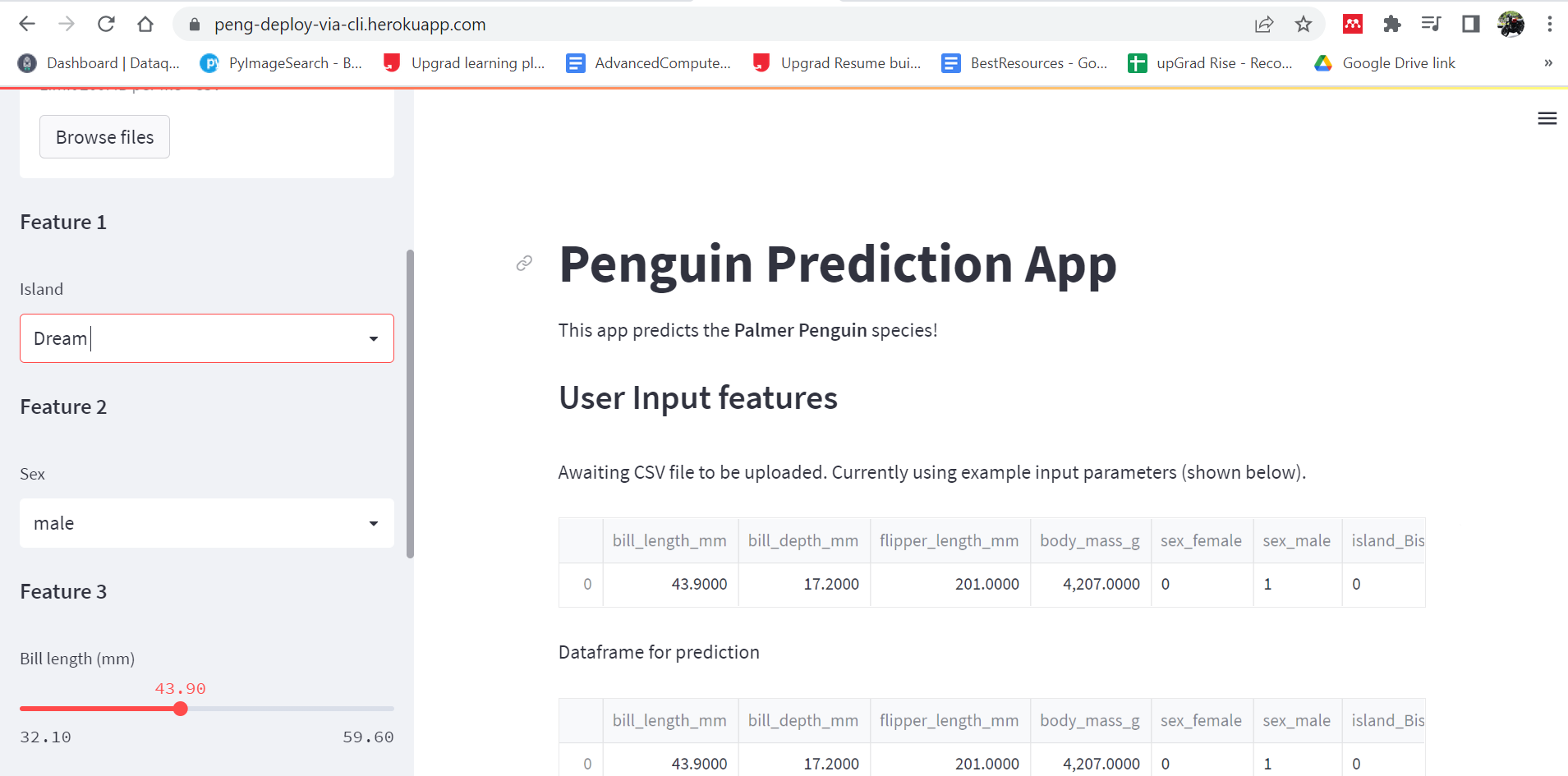 GitHub - madhuyadu/streamlit-penguin-classification: Streamlit application for classification of ...