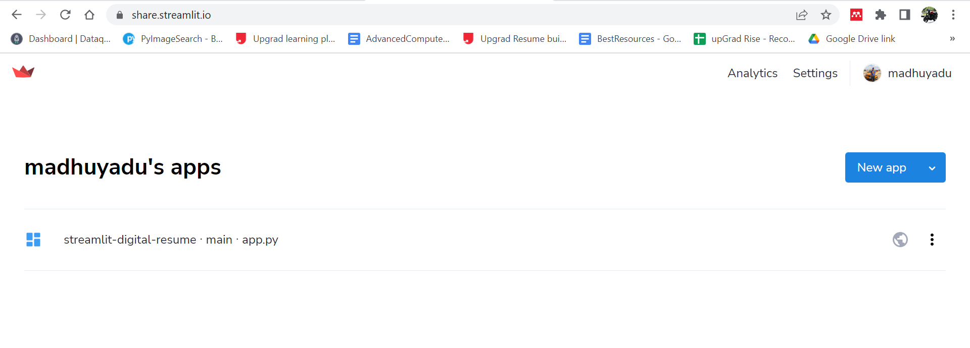 GitHub - madhuyadu/streamlit-digital-resume-on-streamlitshare: Using ...
