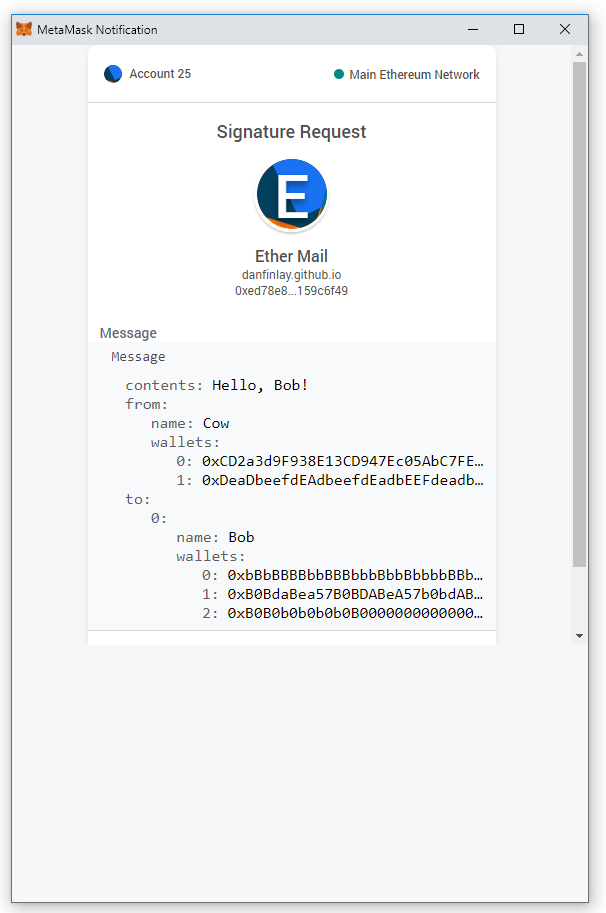 Data user is signing is cut off in MetaMask request, no overflow · Issue #8452 · MetaMask ...