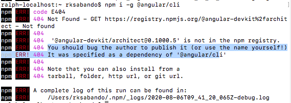 Cant Install Angular · Issue 18461 · Angularangular Cli · Github