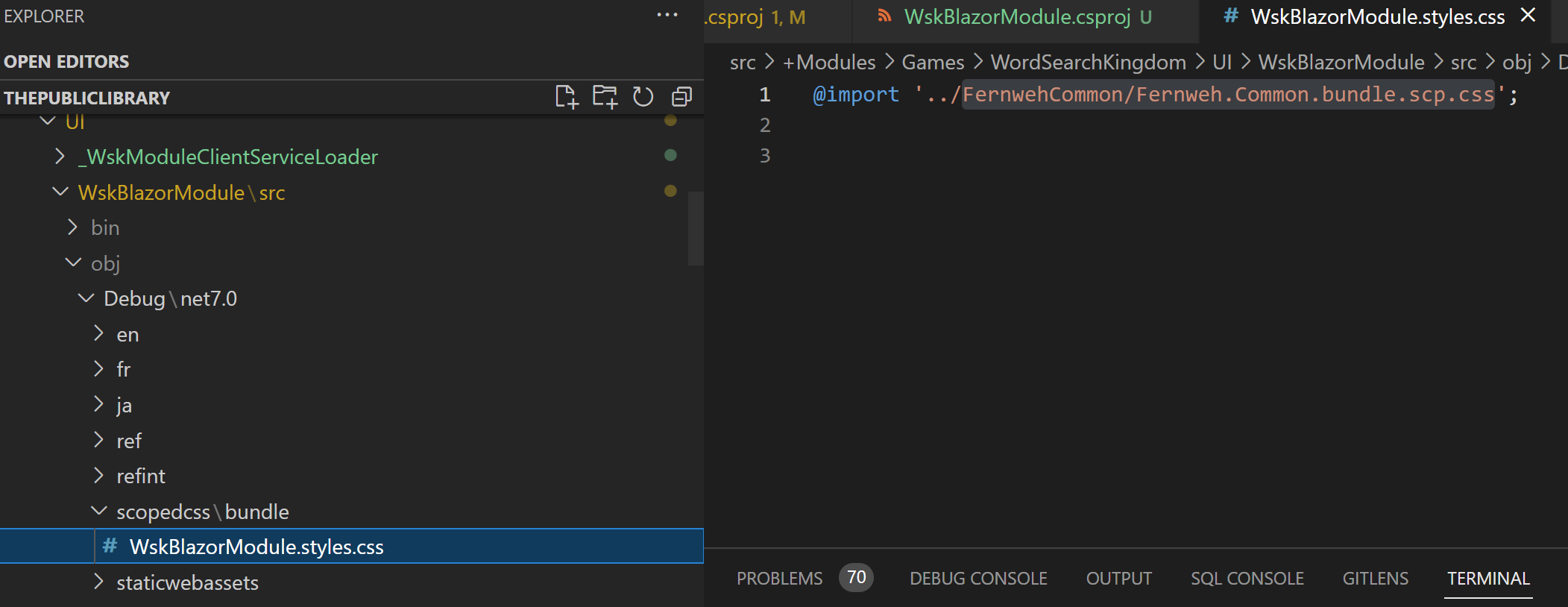 Loading Multiple Rcl Projects Module1 Module2 That Share A Common Rcl Common Project Into A