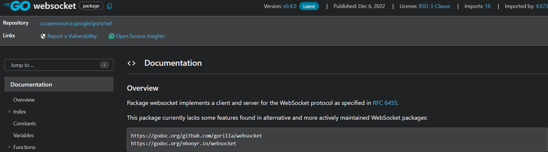 Proposal Affected Package X Net Solve The Lack Of Features Of The Websocket Package · Issue