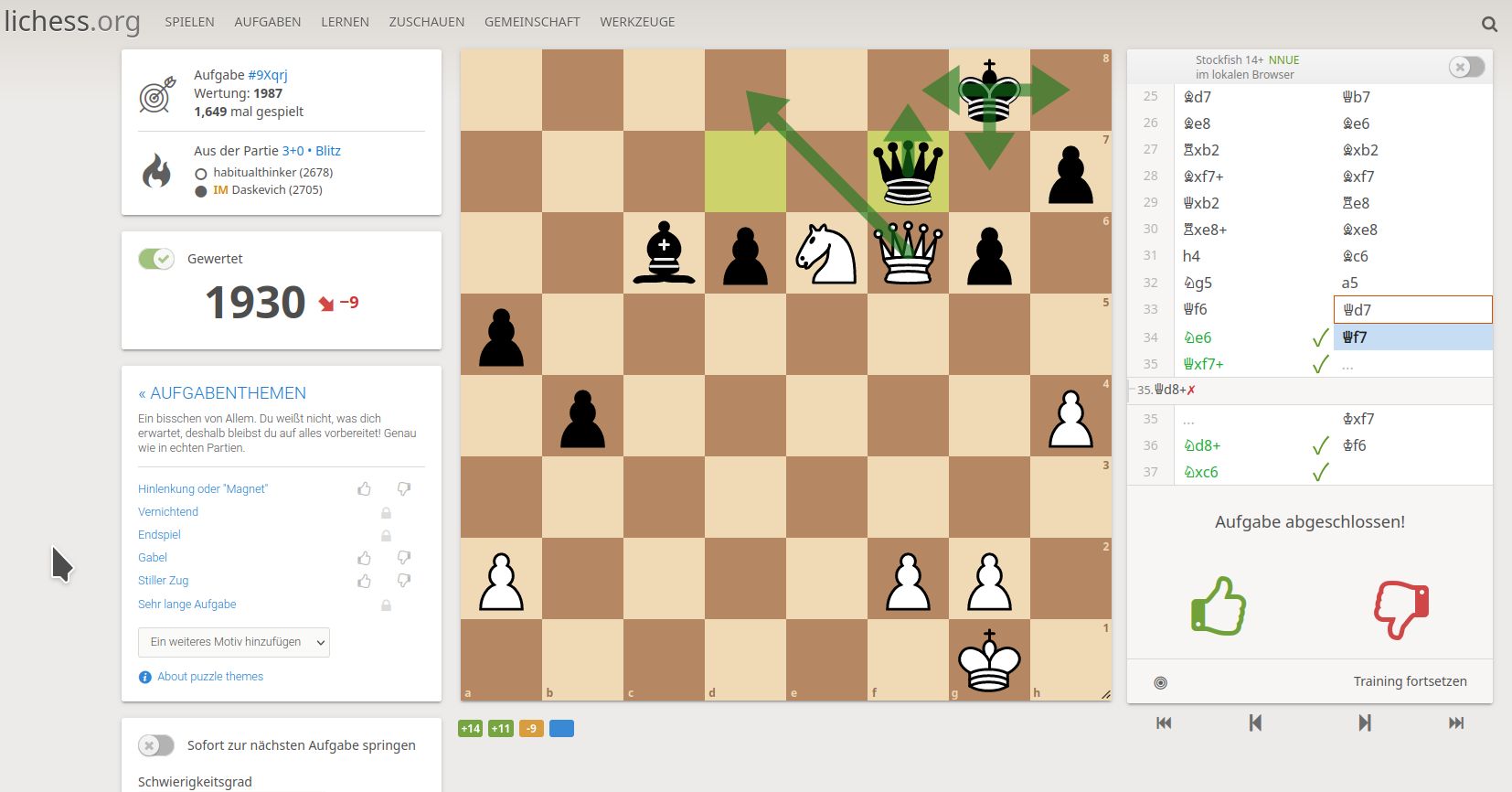 Training wrong for #9Xqrj · Issue #2278 · lichess-org/lichobile · GitHub