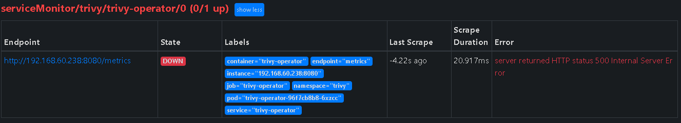 Bug in metrics format (code 500) · Issue #1380 · aquasecurity/trivy-operator · GitHub