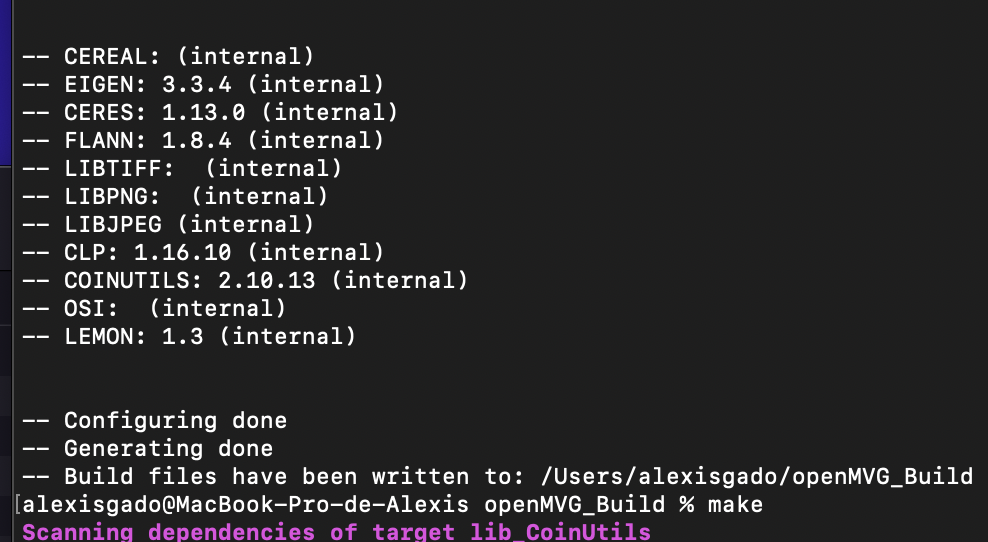 Problème de build sur Mac Arm64 (M1) · Issue #1864 · openMVG/openMVG · GitHub