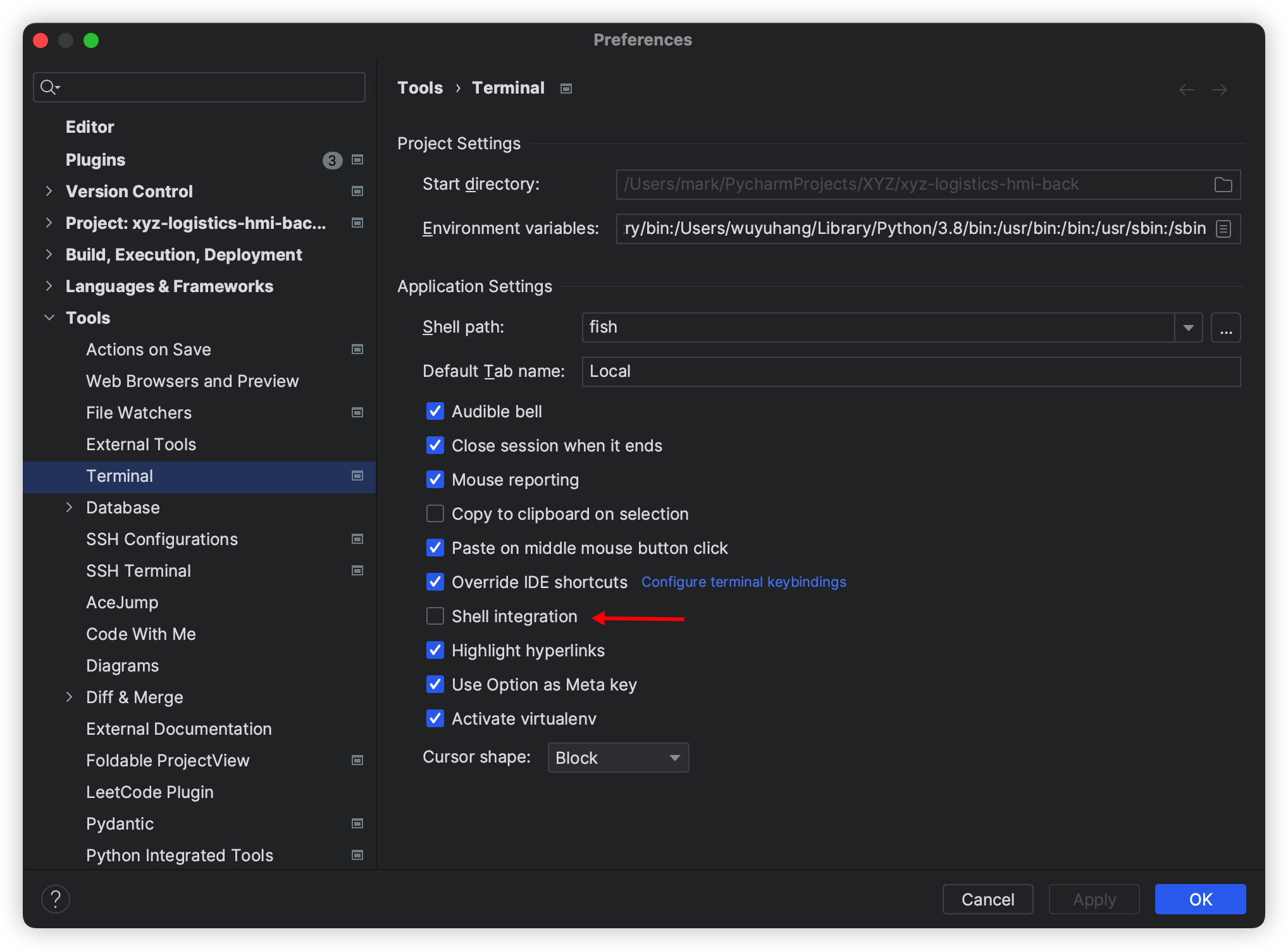 Error on using Fish with Tide in Intellij Idea · Issue #321 · IlanCosman/tide · GitHub