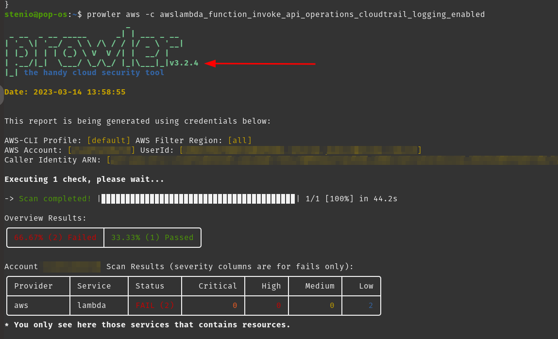 Check lambda function invoke in cloudtrail logging · Issue #2090 · prowler-cloud/prowler · GitHub