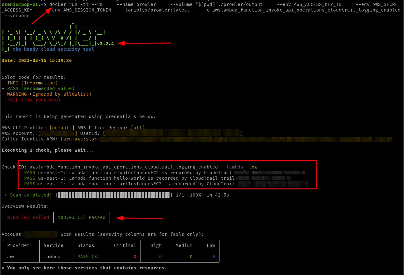 Check lambda function invoke in cloudtrail logging · Issue #2090 · prowler-cloud/prowler · GitHub