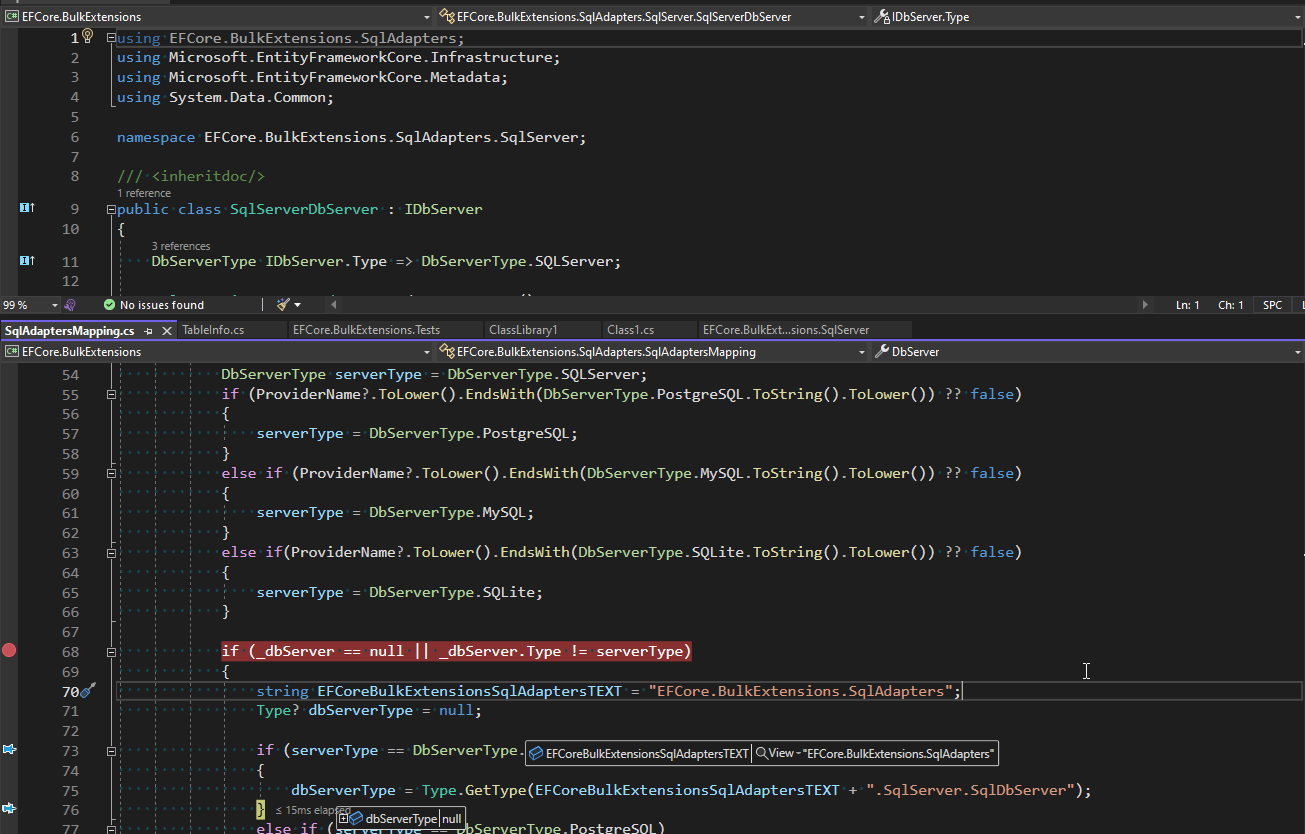Sqlserver Adapter Not Found · Issue 1042 · Borisdj Efcore Bulkextensions · Github