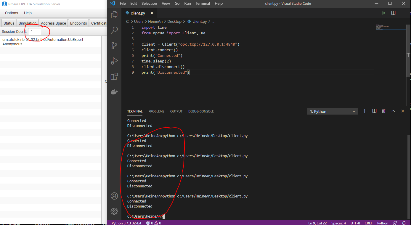 Session not closed after the main application get stoped · FreeOpcUa ...