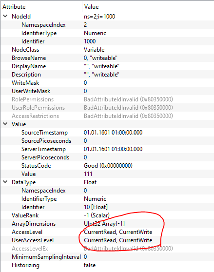 Function set_writable() seems not to be working · Issue #1147 · FreeOpcUa/opcua-asyncio · GitHub