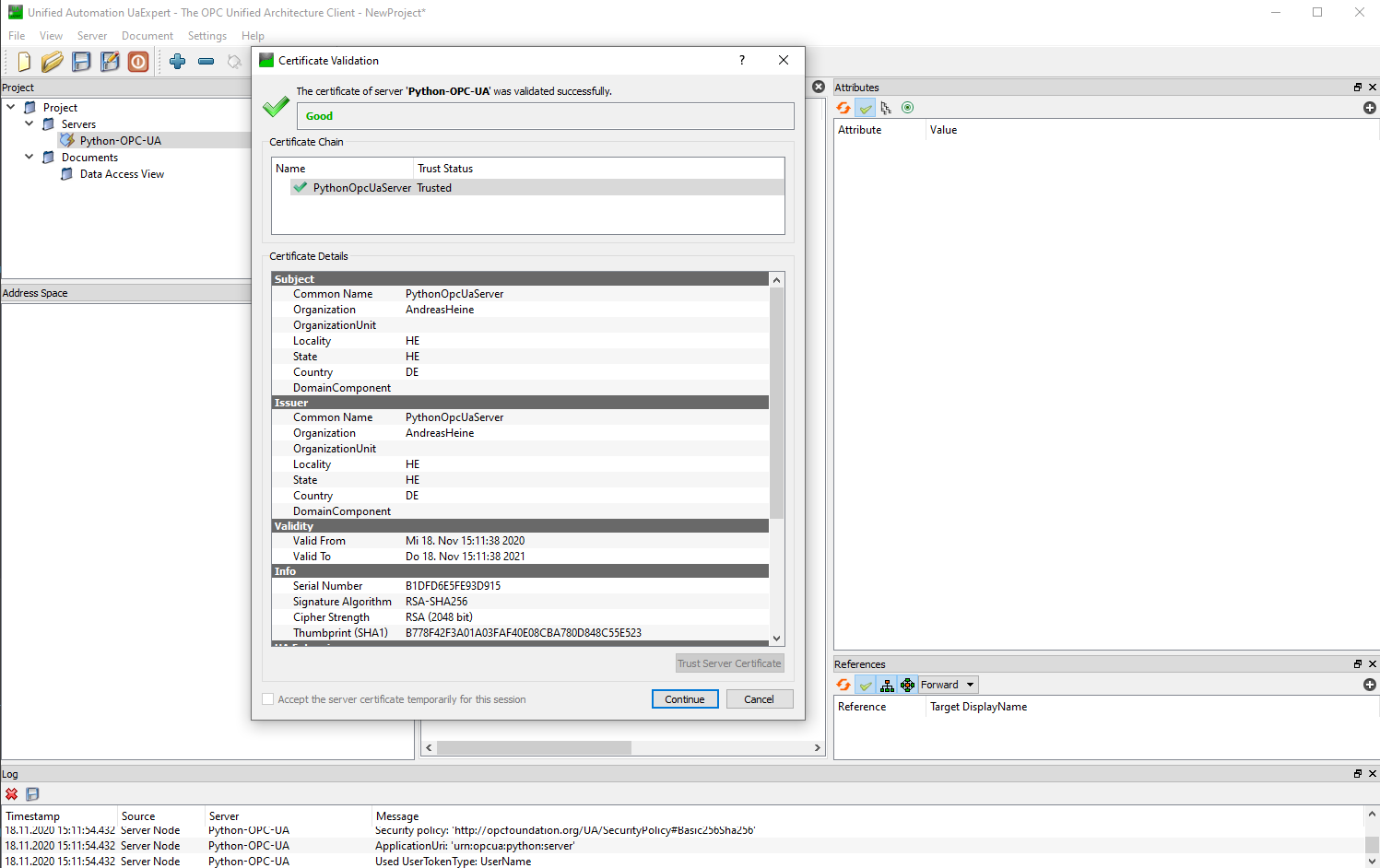 Documentation: "How to generate certificate" · Issue #916 · FreeOpcUa ...