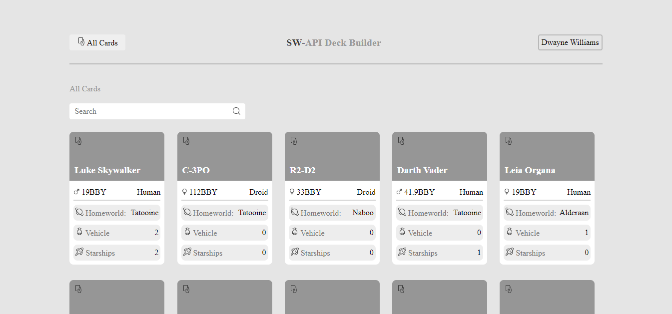 GitHub - wdwayne/Star_Wars: This web application fetches and displays ...