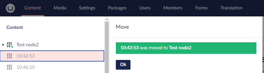 Success message is displayed regardless of content moving is canceled · Issue #13923 · umbraco ...