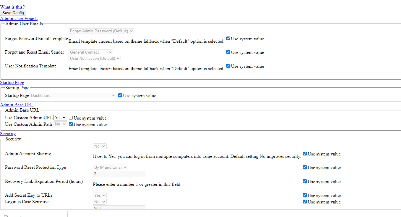 All the admin is broken after I update Admin Base URL: Use Custom Admin URL to YES), Not able to ...