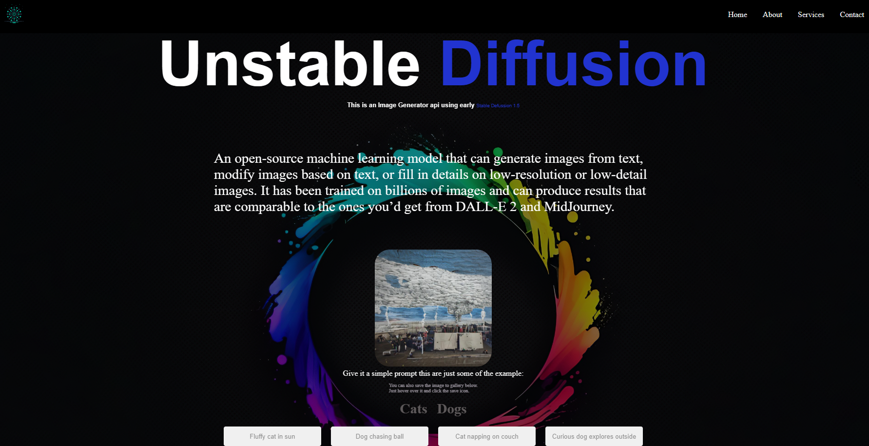 GitHub - nejc000l/stableDeffusionGenerator: A stableDeffusionImageGenerator using runwayml ...