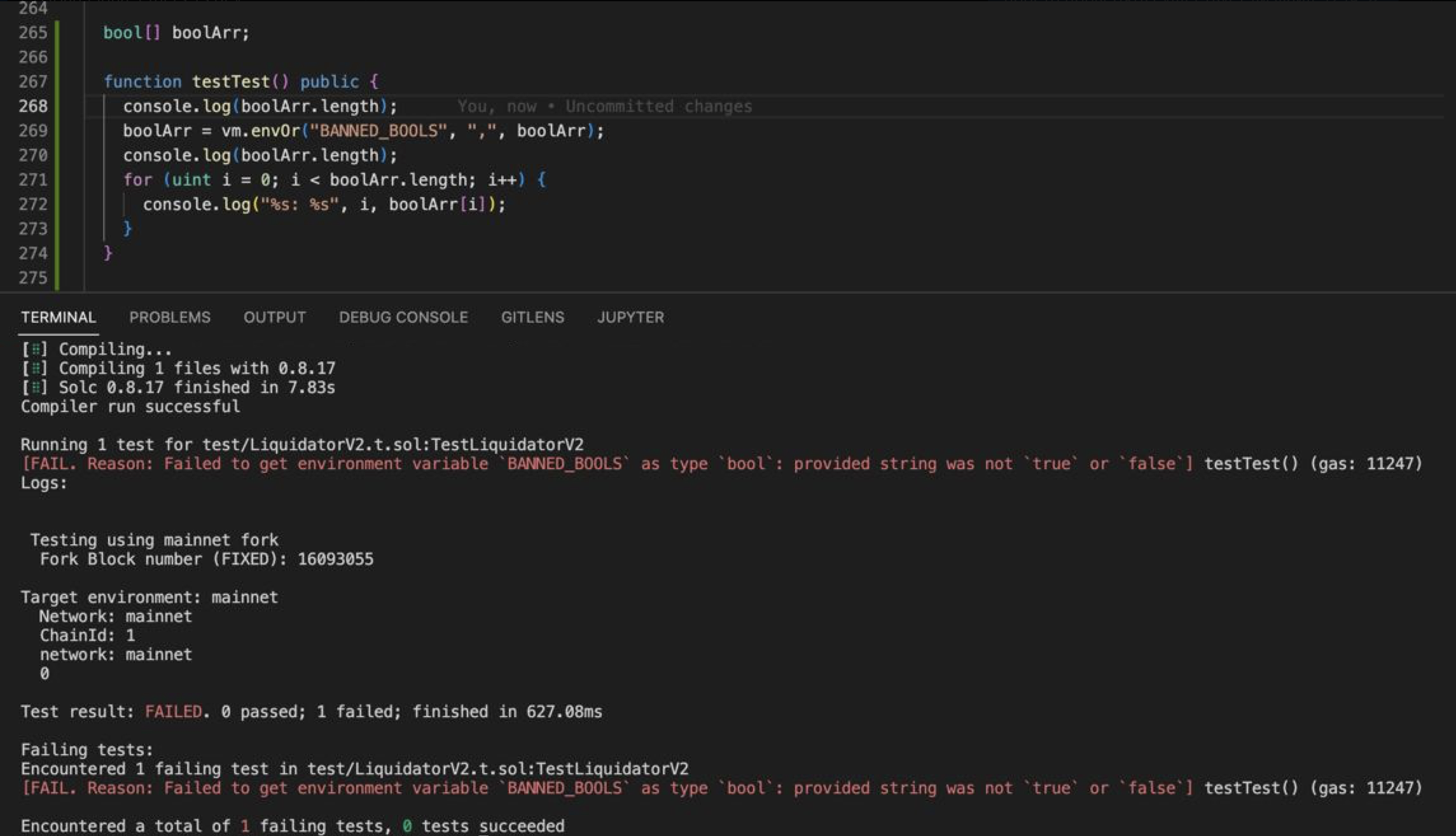 Env cheatcode doesn't process empty array · Issue #3821 · foundry-rs/foundry · GitHub