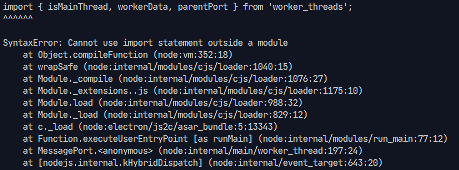 How Can I Use Worker Threads From Main · Issue 3336 · Electron React Boilerplate Electron